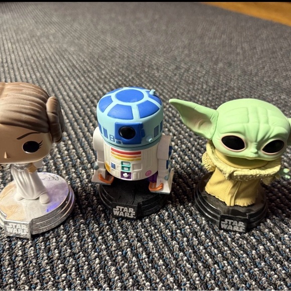 Toys | Funko Pop Star Wars Lot Princess Leia Grogu Baby Yoda R2d2 Pride ...